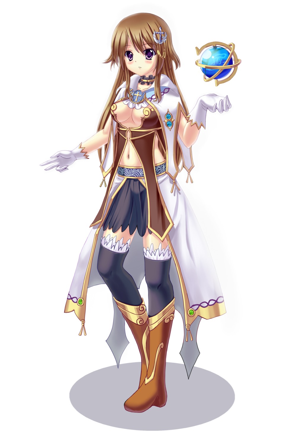 tsukina cleavage thighhighs | #154593 | yande.re